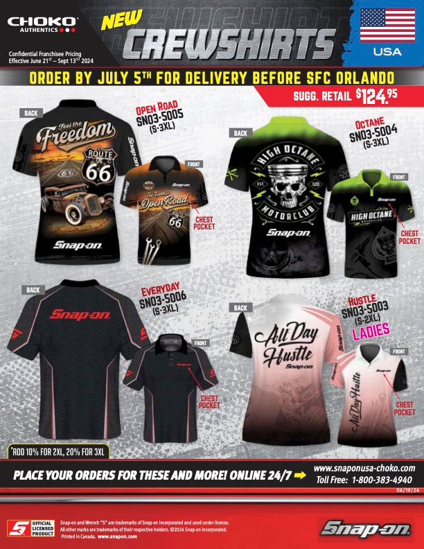 T-SHIRTS – 🇺🇸 Choko / Snap-on