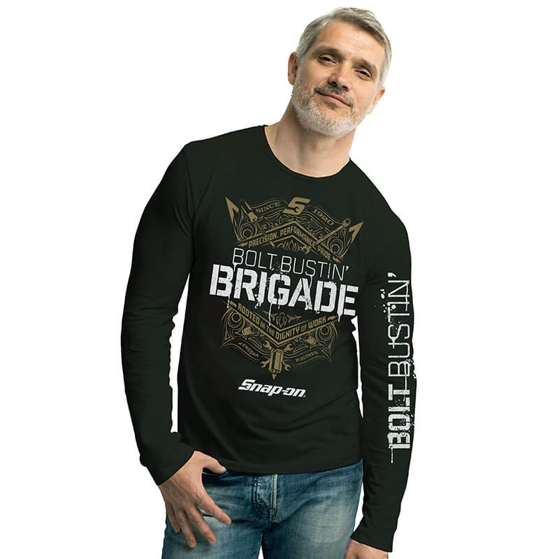 Bolt Bustin' Brigade L/S T – 🇺🇸 Choko / Snap-on