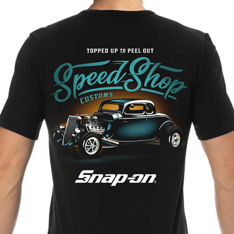 "CLASSIC" Speed Shop S/S T-Shirt – 🇺🇸 Choko / Snap-on