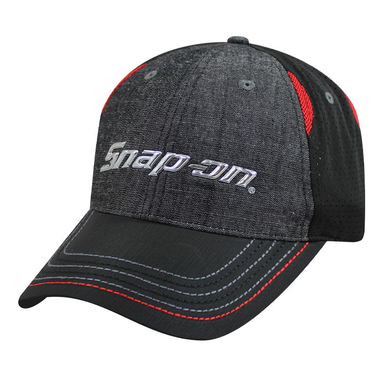Chrome Logo Denim Perferated Snap Cap – 🇺🇸 Choko / Snap-on